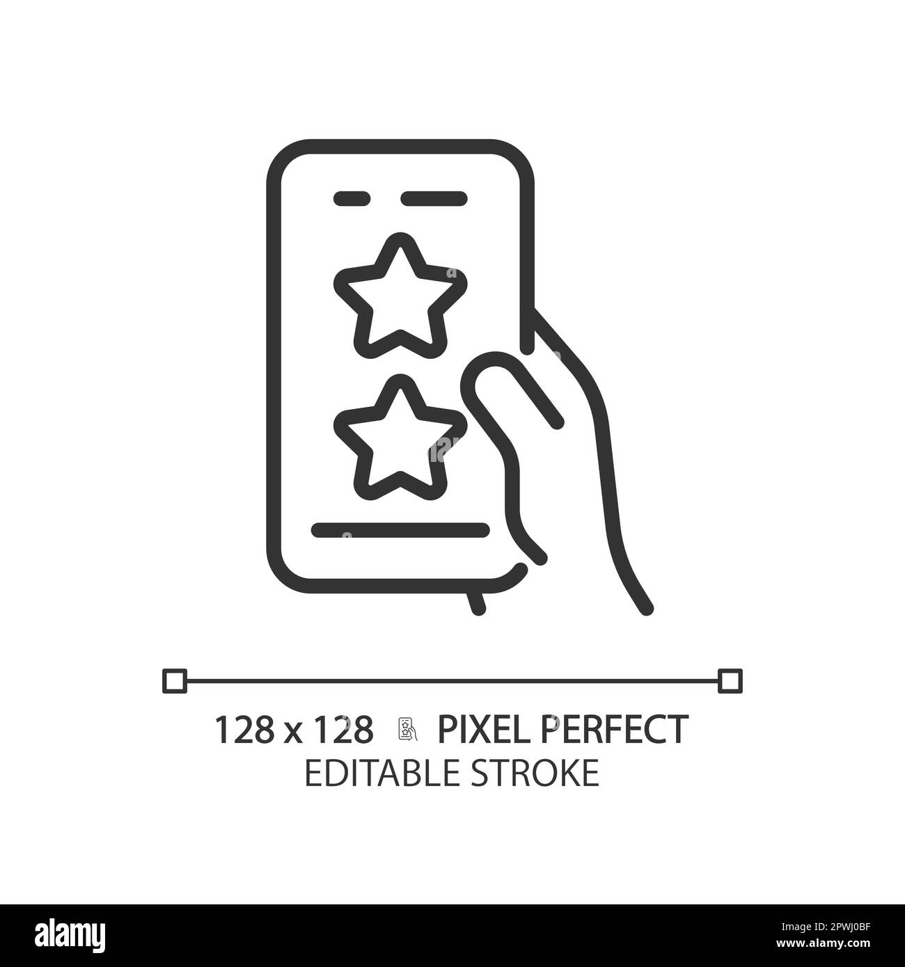 Mobile rating pixel perfect linear icon Stock Vector Image & Art - Alamy Mobile rating pixel perfect linear icon Stock Vector Image & Art - Alamy