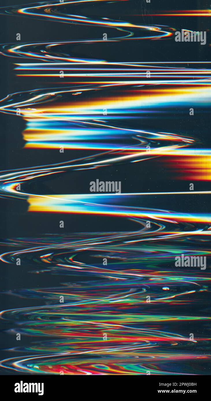 color distortion analog glitch texture artifacts Stock Photo - Alamy