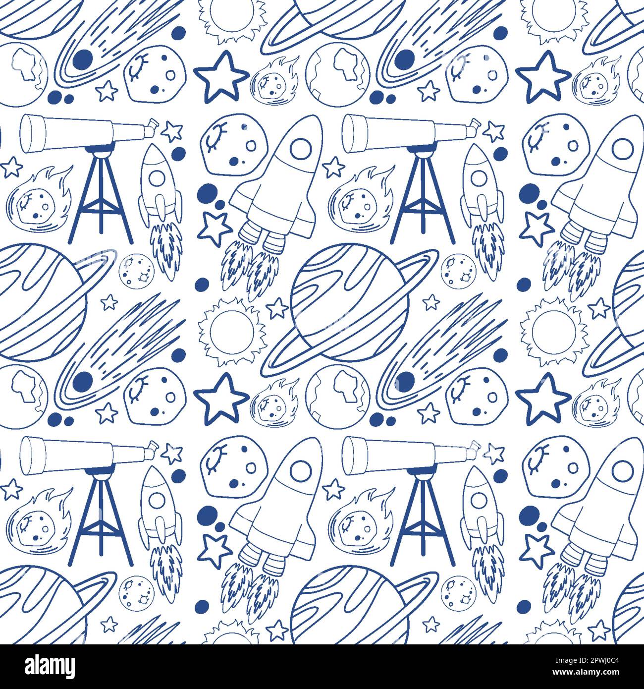 Astronomy Objects and Icons Vector Set illustration Stock Vector Image ...