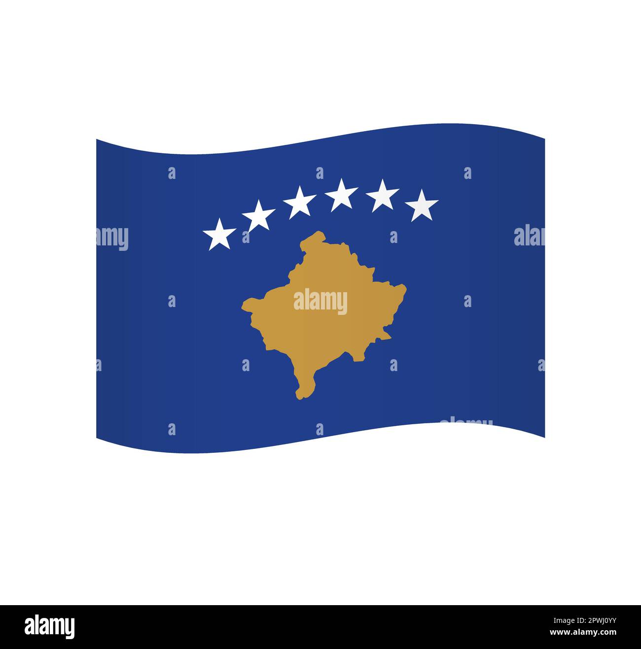 Kosovan flag Cut Out Stock Images & Pictures - Alamy