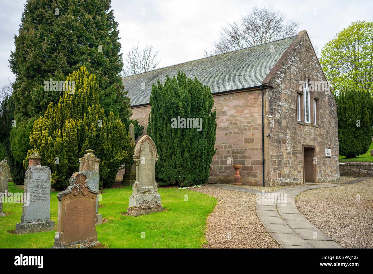 Village of Scone outside Perth Scotland home to the Stone of Scone ...