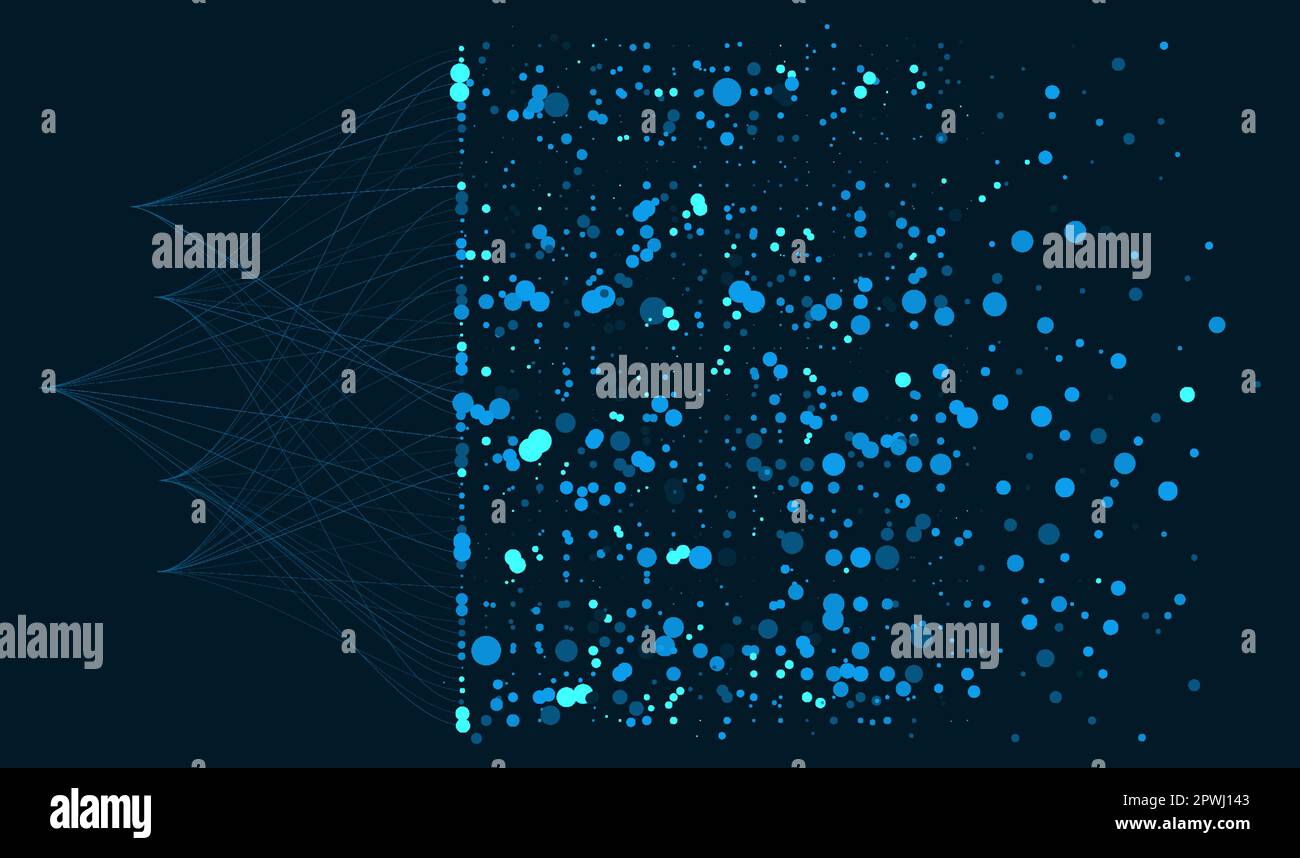 Big data visual information background. Social network concept ...