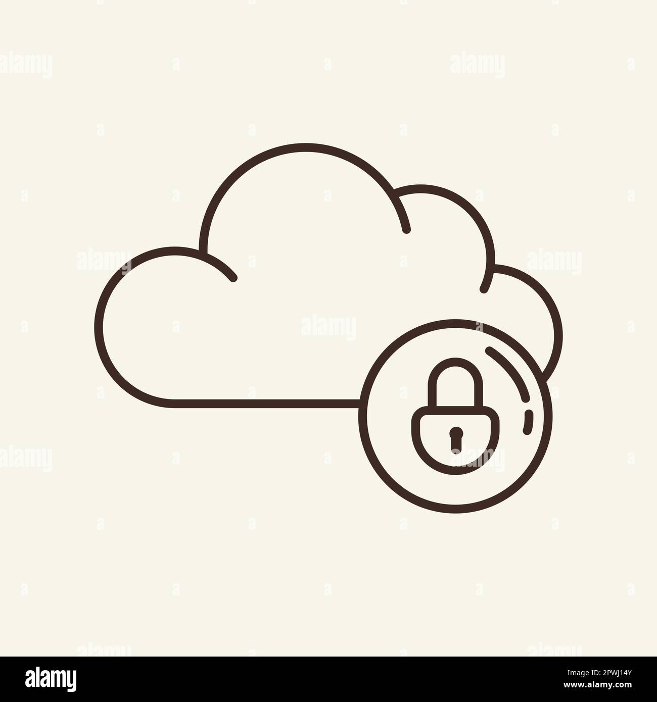 Private cloud service line hi-res stock photography and images - Alamy