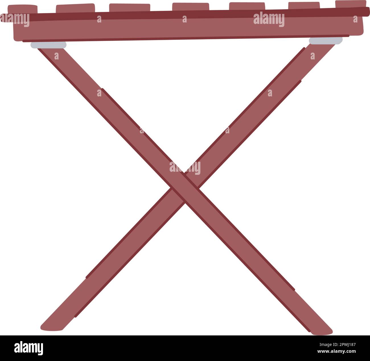 metal folding table cartoon. empty single, chair foldable metal folding ...