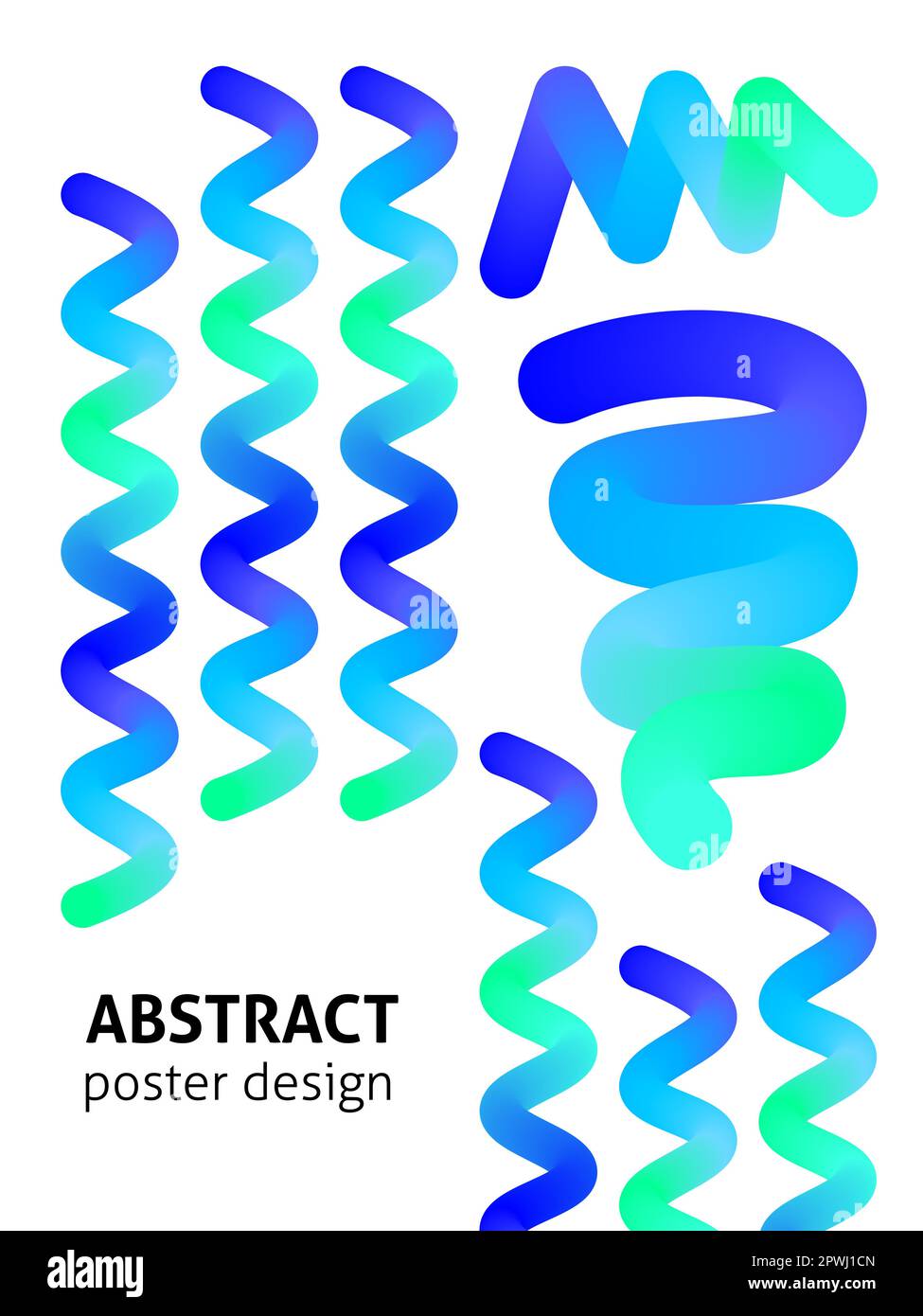 Modern Blue Green Poster Stock Vector Image & Art - Alamy