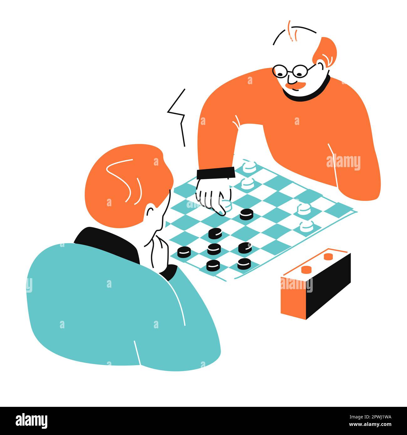 Board game - colorful flat design style illustration Stock Vector Image ...