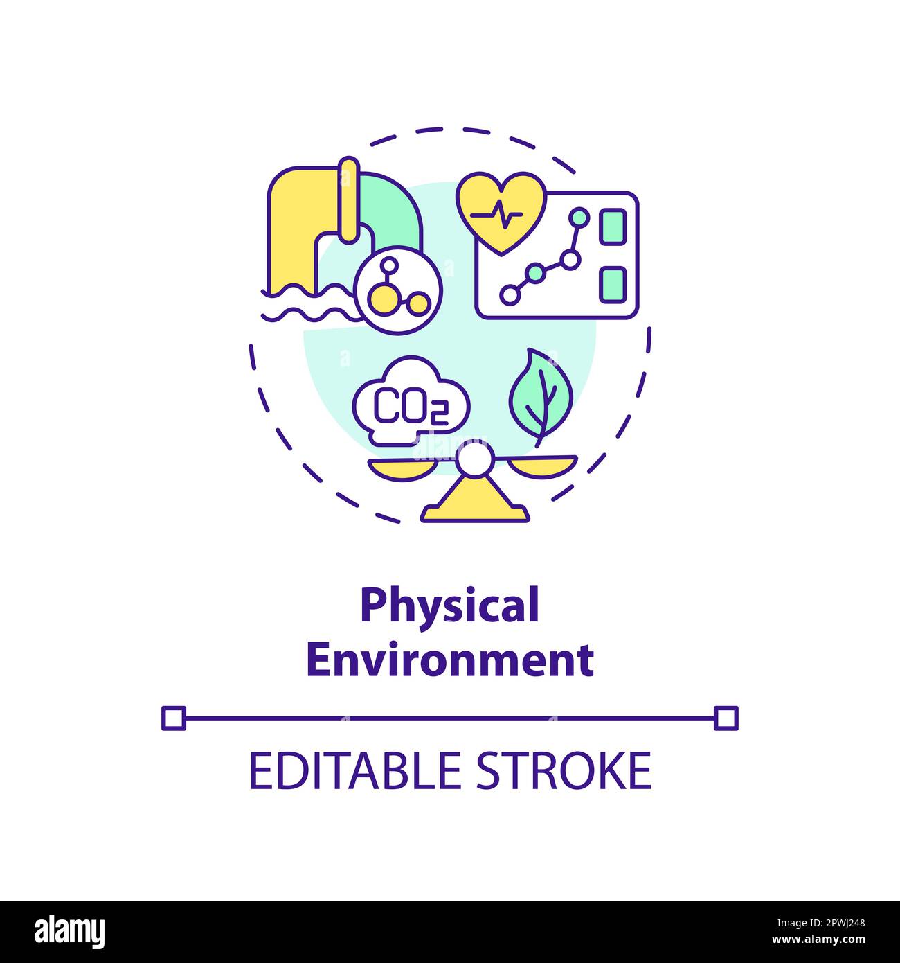 Physical environment concept icon Stock Vector Image & Art - Alamy