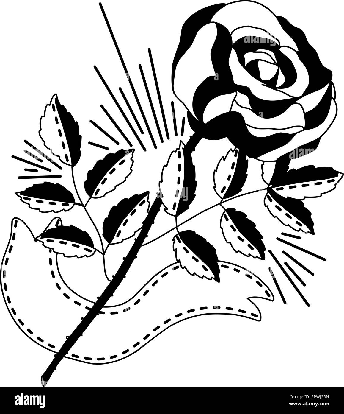 Rose crescent Cut Out Stock Images & Pictures - Alamy