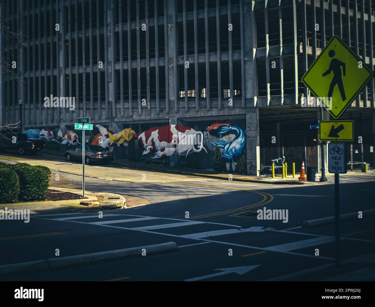 Day time city with graffiti Stock Photo - Alamy