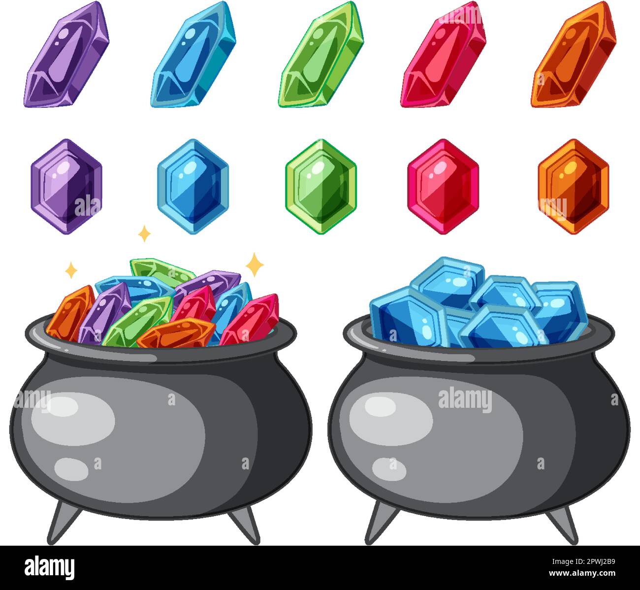 Set of game elements illustration Stock Vector Image & Art - Alamy