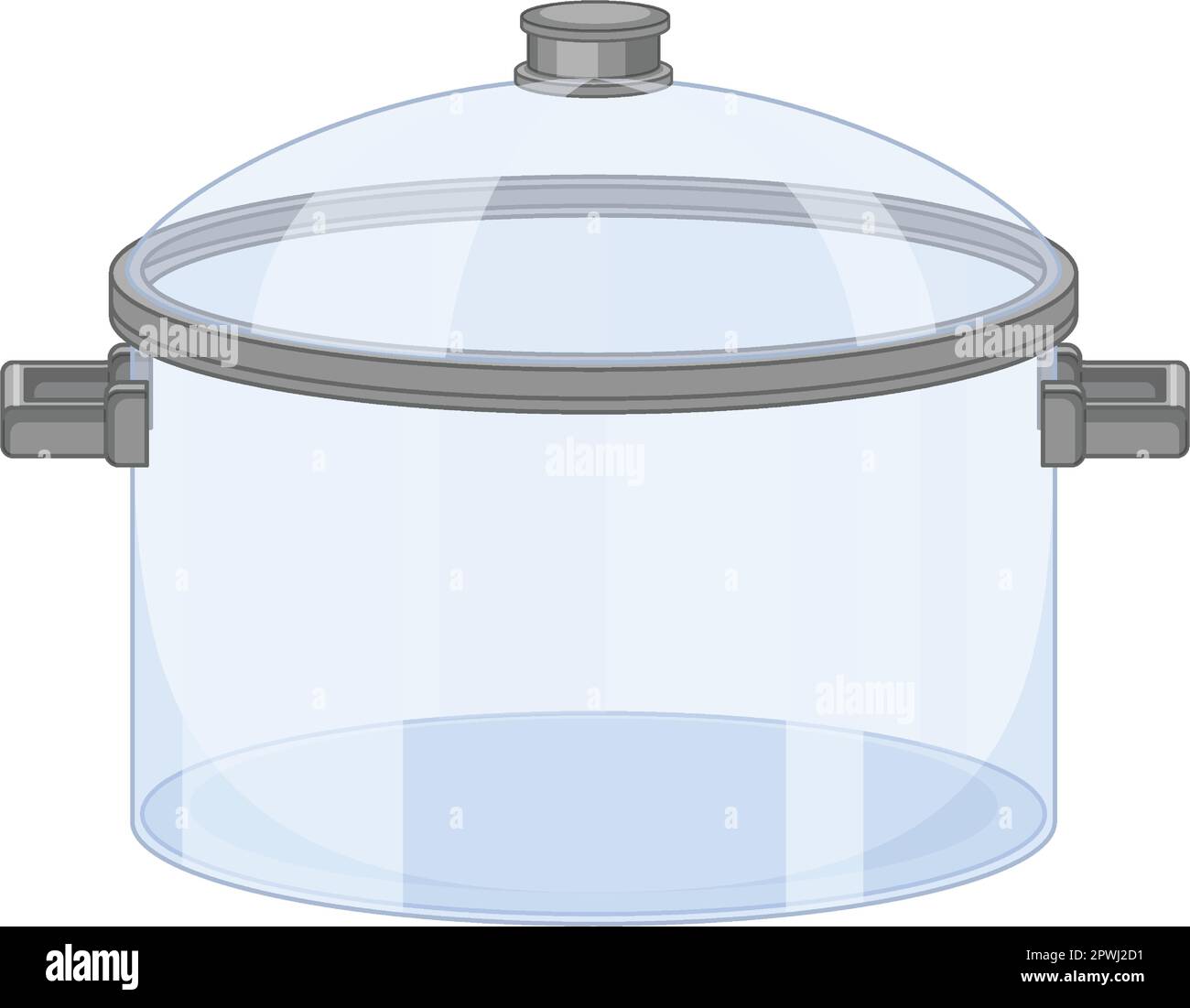 A Glass Pot with Lid Vector illustration Stock Vector Image & Art - Alamy