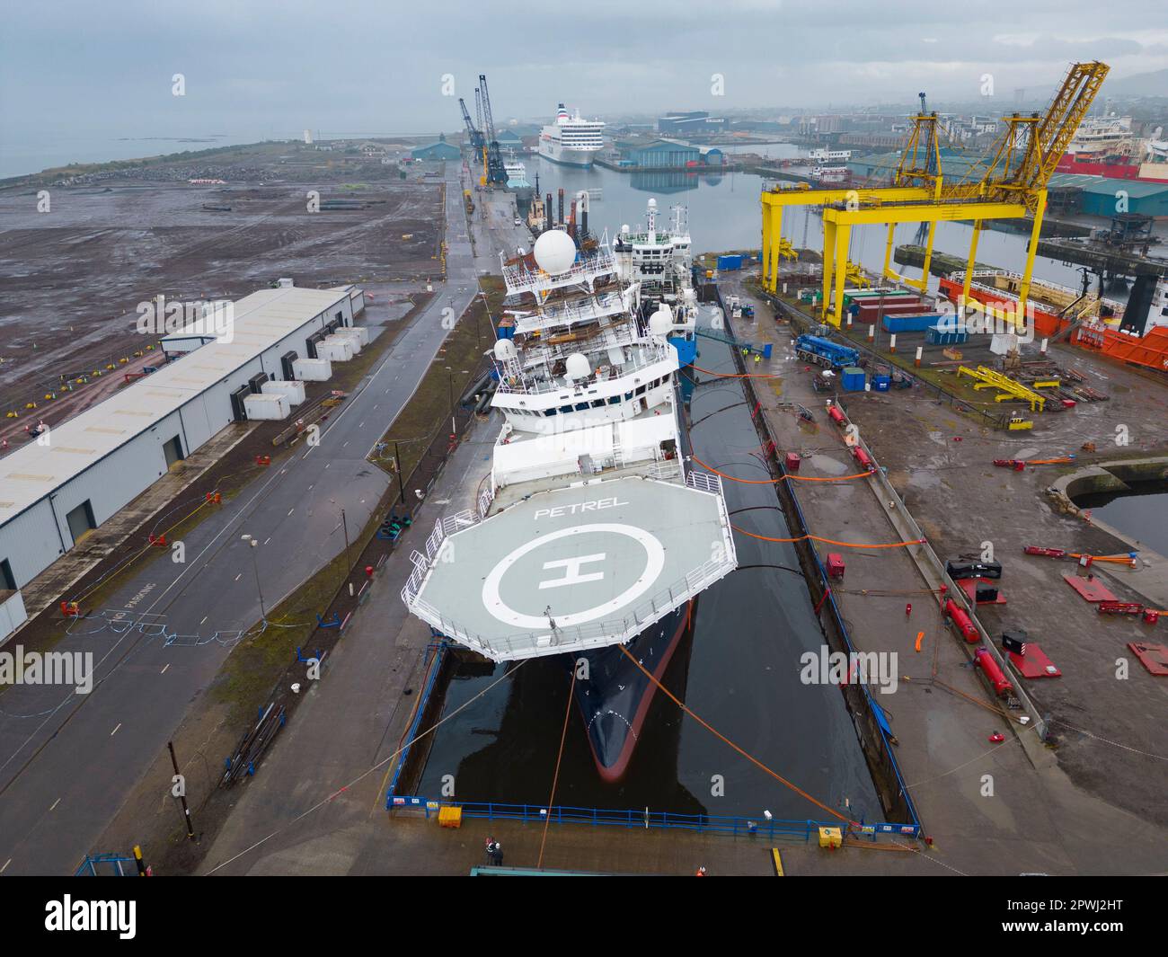 Edinburgh, Scotland, UK. 30 April 2023. The RV Petrel research ship was ...