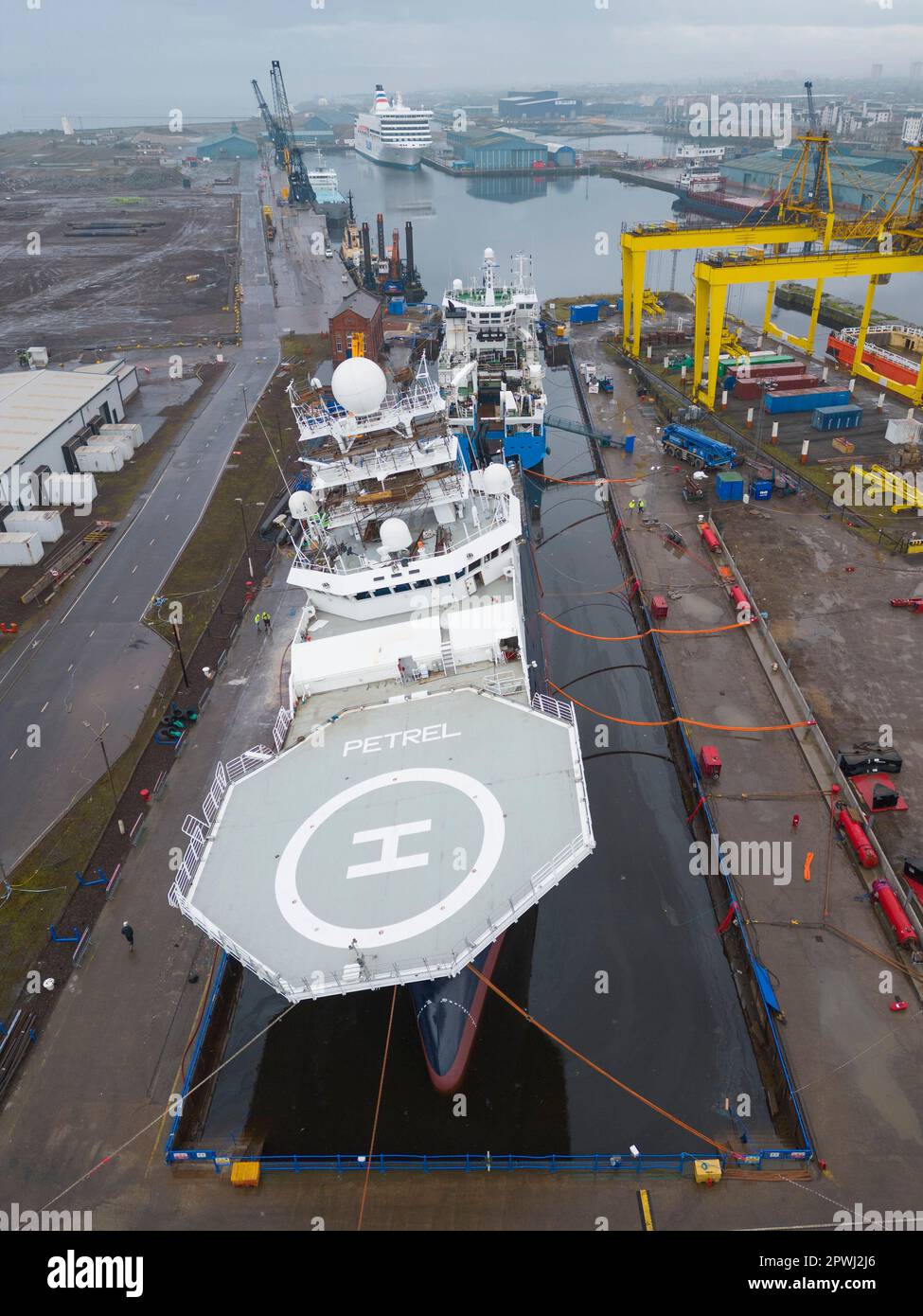 Edinburgh, Scotland, UK. 30 April 2023. The RV Petrel research ship was ...