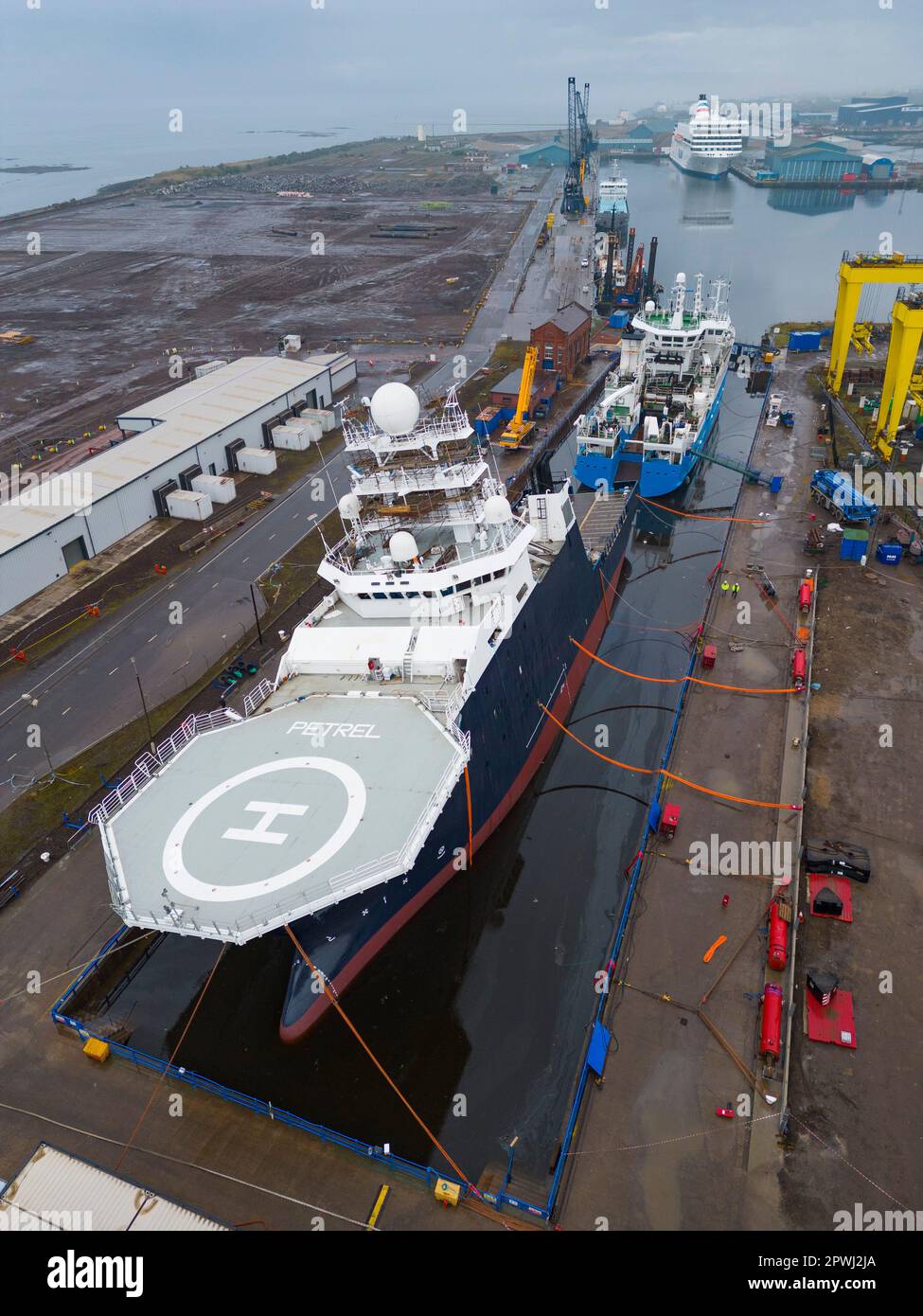 Edinburgh, Scotland, UK. 30 April 2023. The RV Petrel research ship was ...