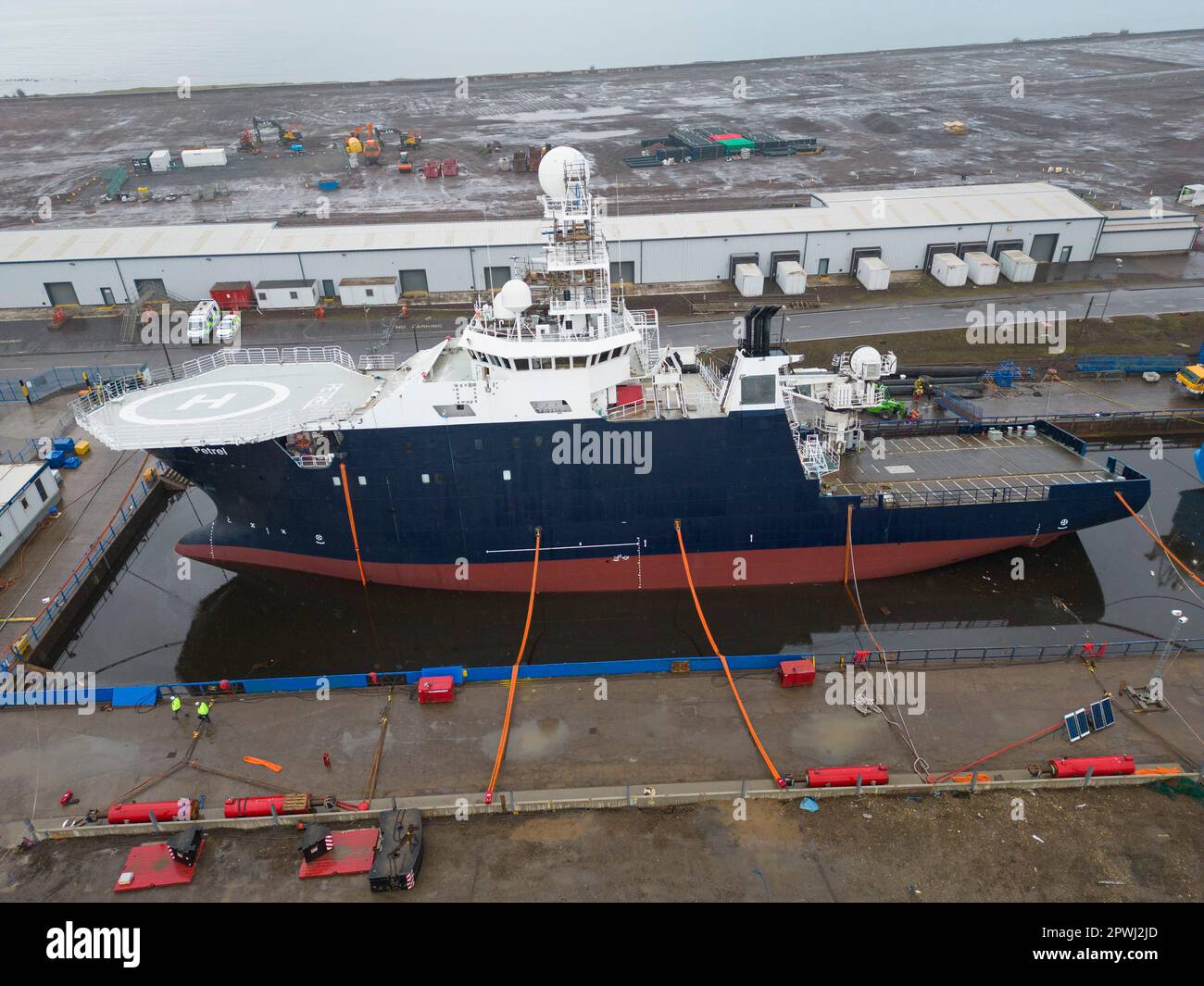 Edinburgh, Scotland, UK. 30 April 2023. The RV Petrel research ship was ...