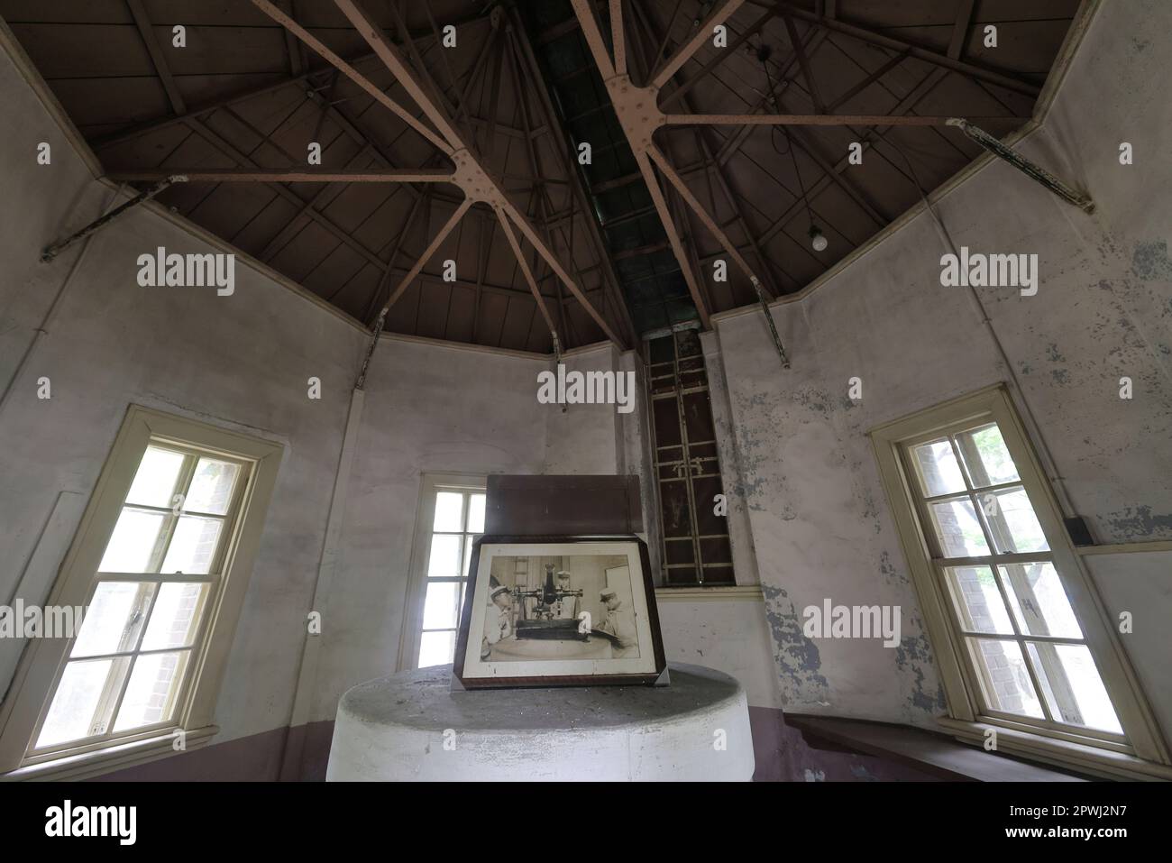 A picture shows inside of 1st observatory which was used from Meiji era ...