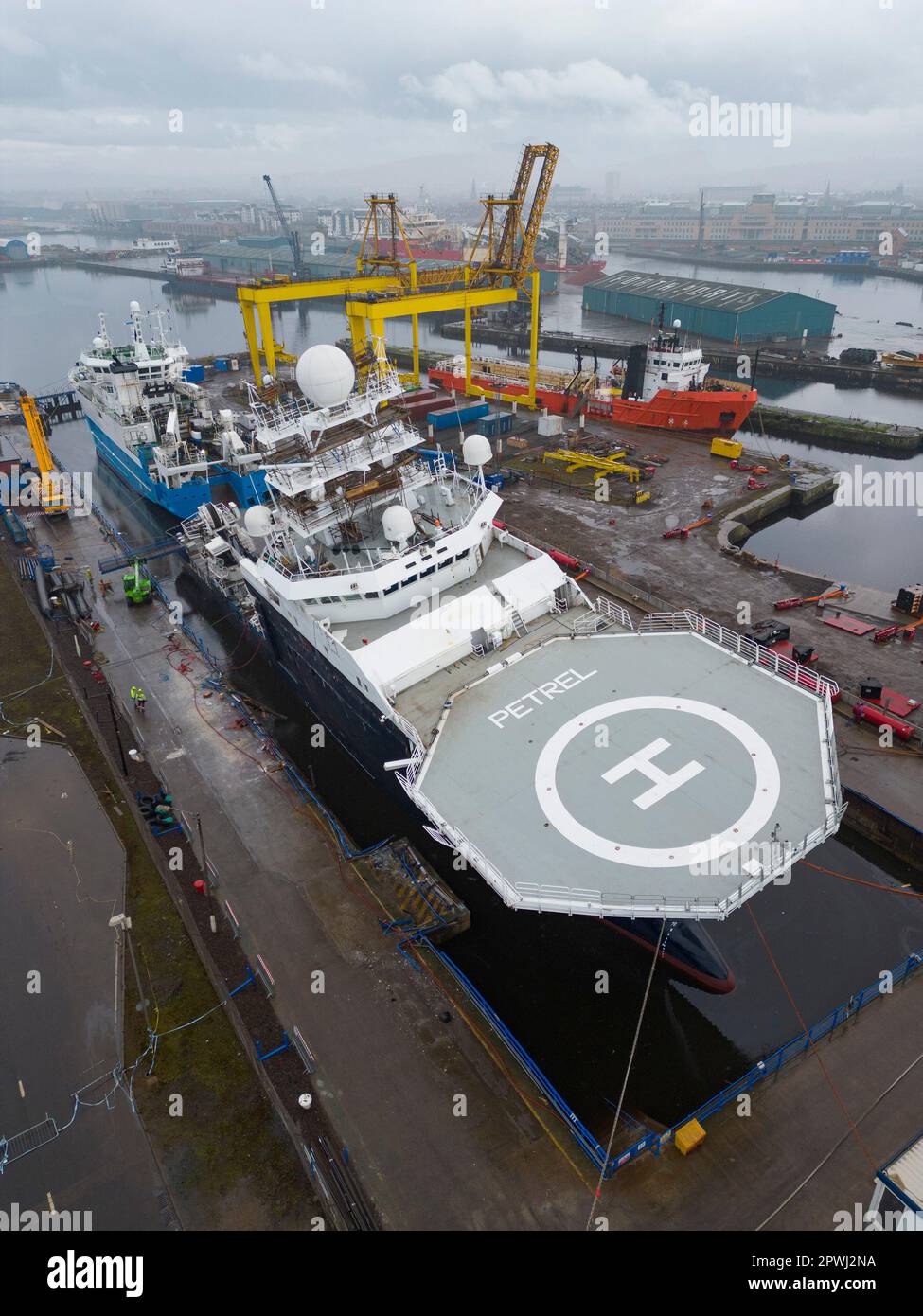 Edinburgh, Scotland, UK. 30 April 2023. The RV Petrel research ship was ...