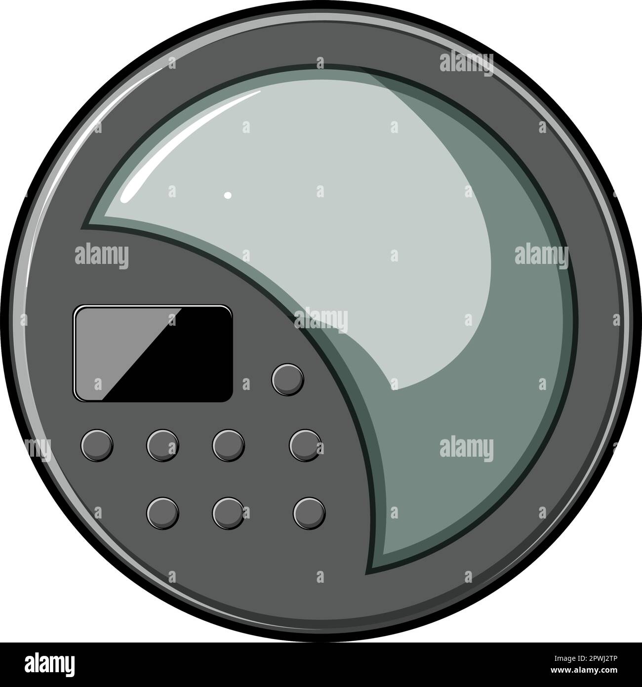 entertainment cd player cartoon. play modern, record vintage ...