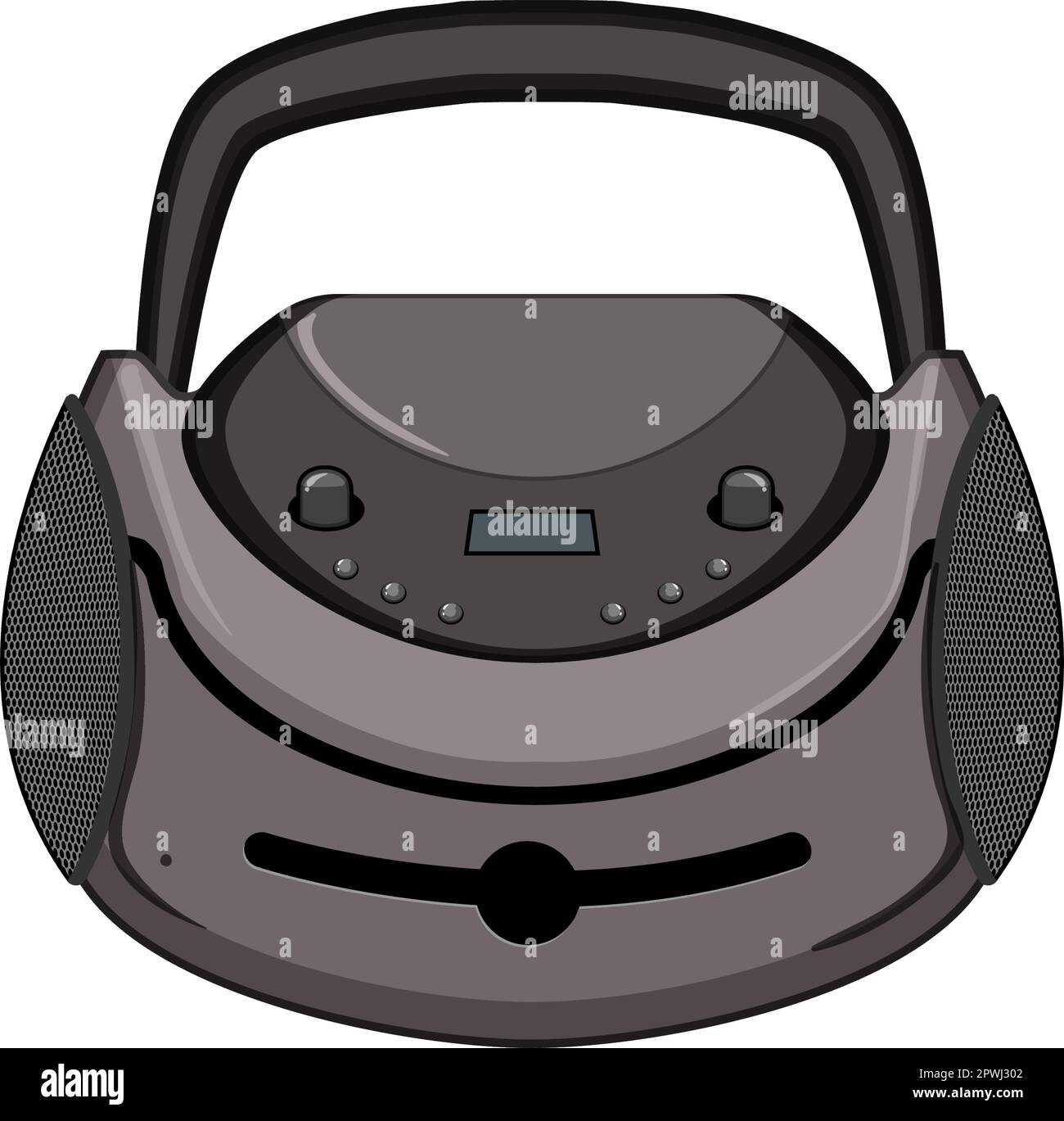 play cd player cartoon. modern record, vintage audio play cd player ...