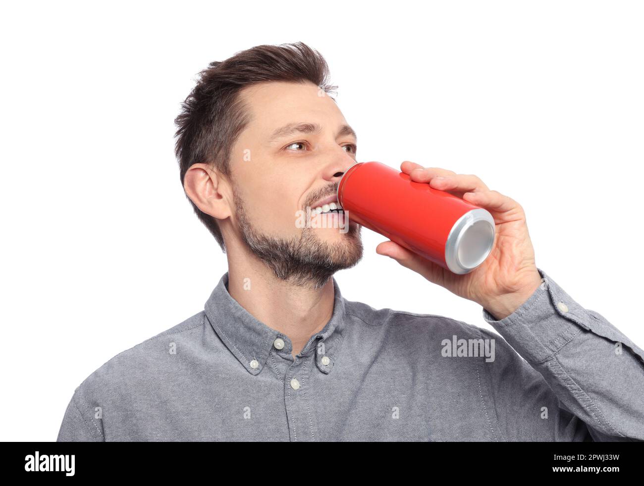 Mature man drinking diet soda hi-res stock photography and images - Alamy