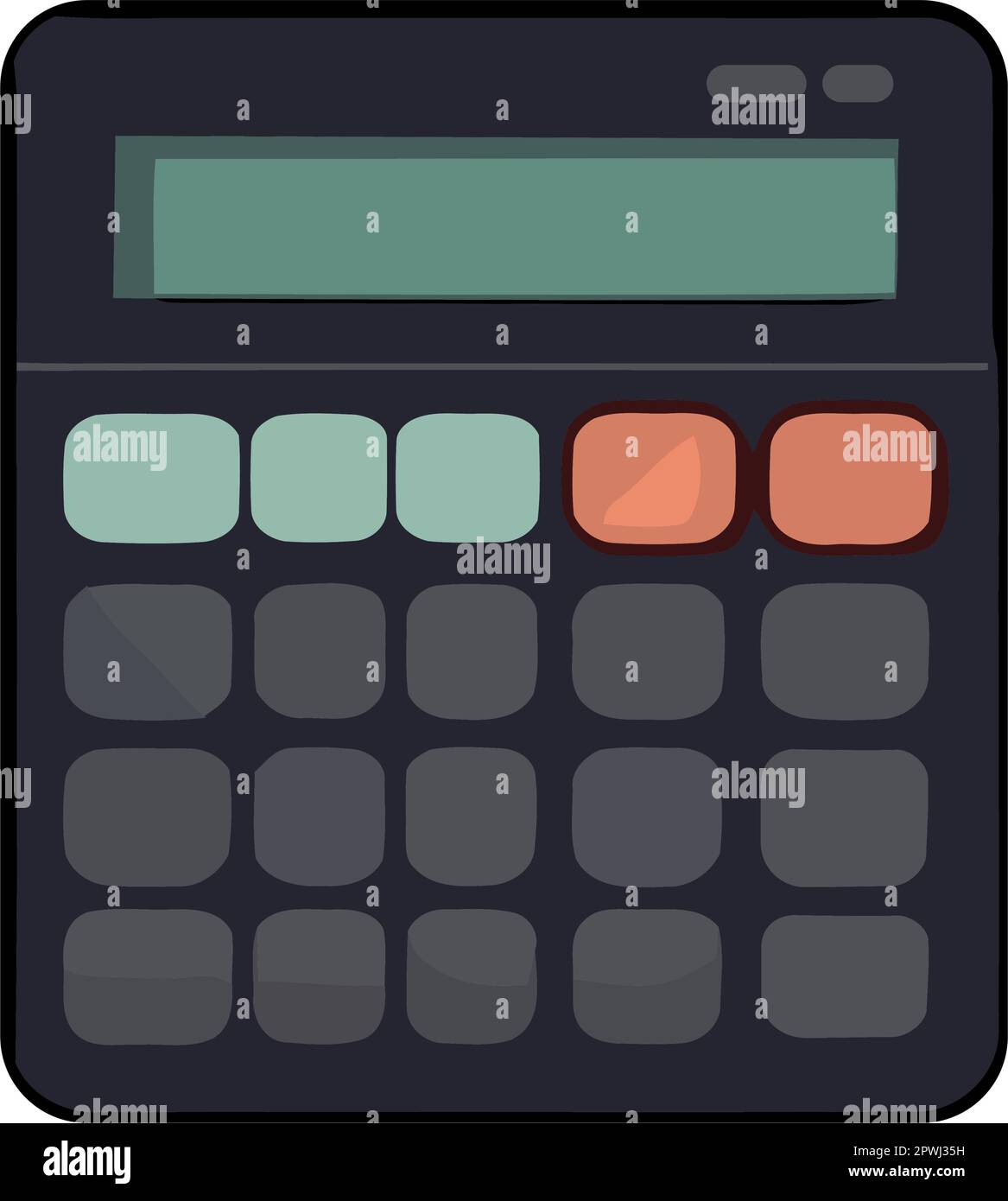 Modern calculator finance symbolizes business Stock Vector Image & Art ...