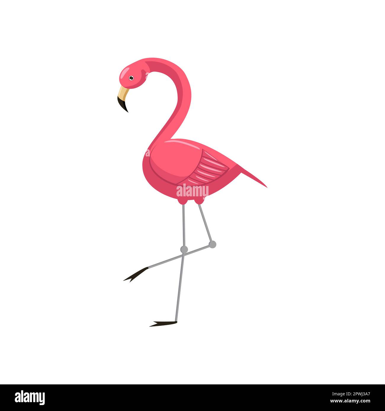 Pink flamingo vector illustration Stock Vector Image & Art - Alamy