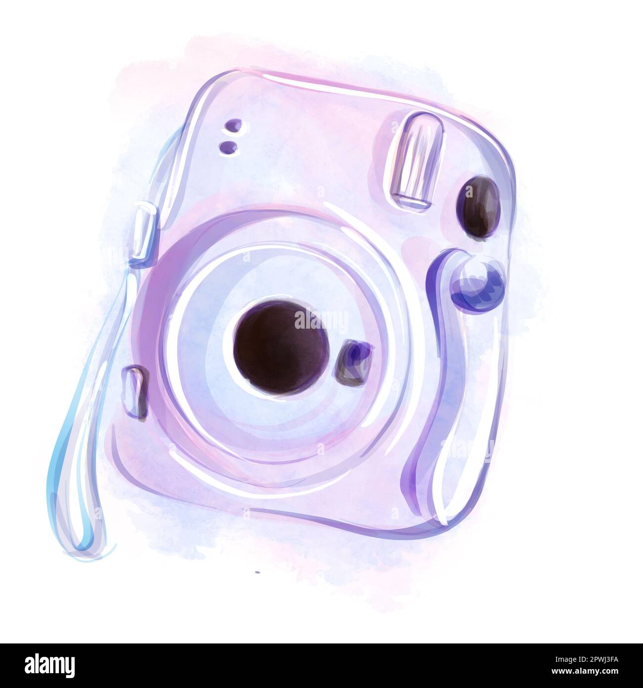 Pink Vintage Camera Clip Art