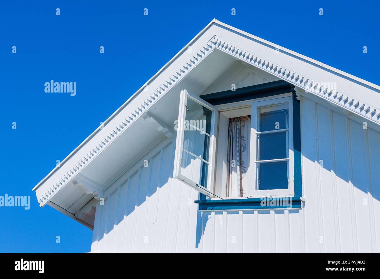 Open window for ventilation in a cottage Stock Photo - Alamy