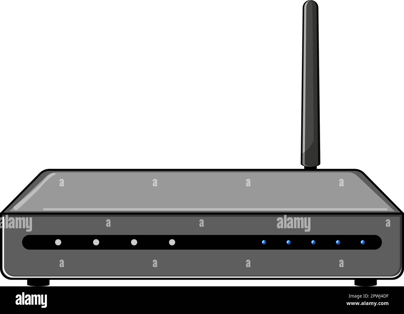 wireless dsl modem cartoon. internet wifi, hub lan wireless dsl modem ...