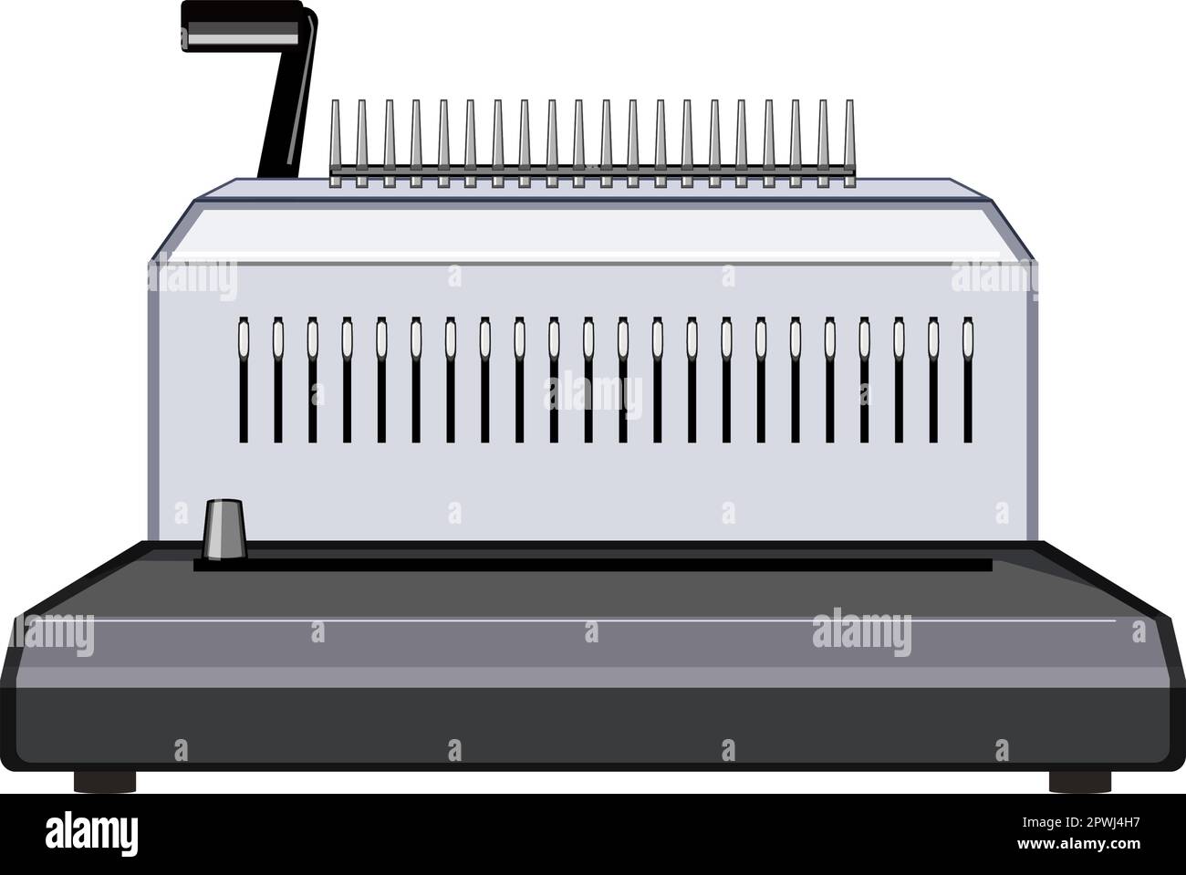 business binding machine cartoon. book press, bind binder business ...