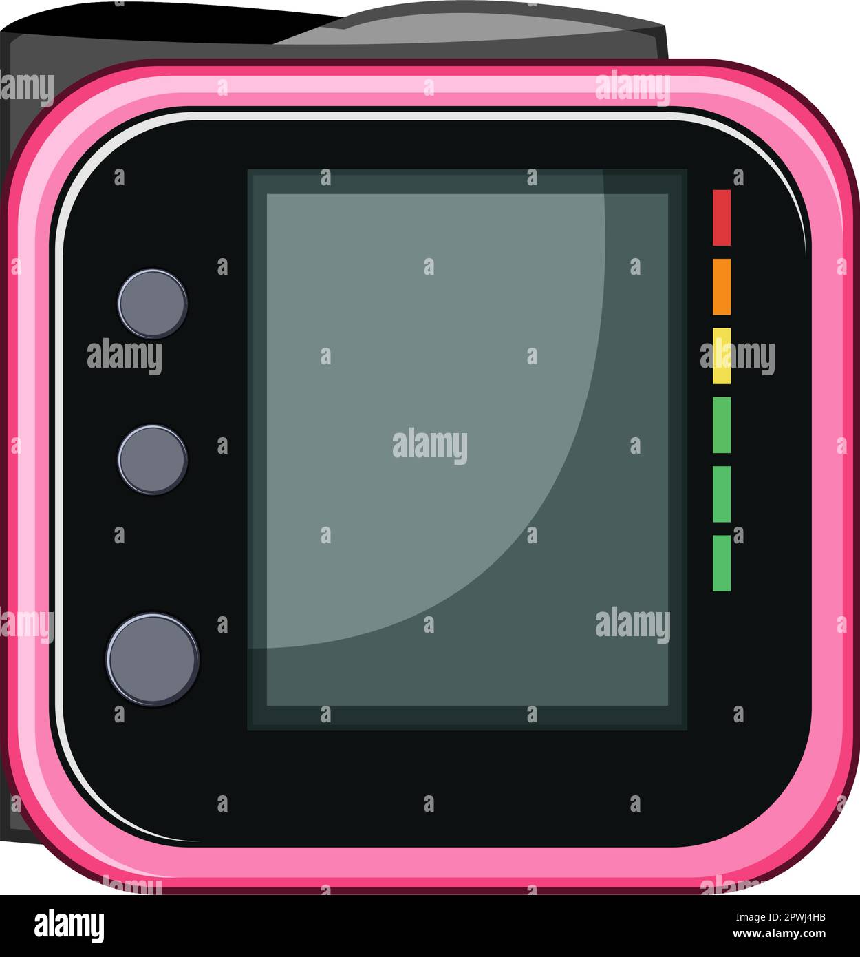 health blood pressure monitor cartoon. hecare pulse, measurement ...