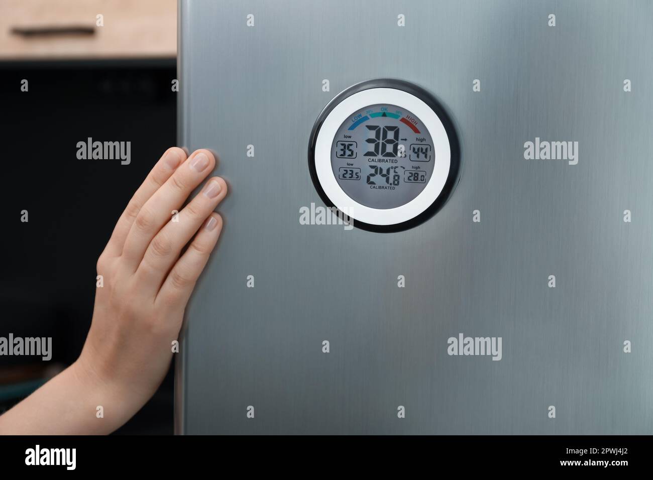 Digital display refrigerator hi-res stock photography and images - Alamy