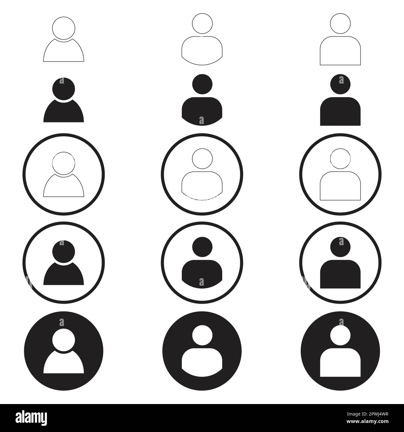 User outline icon Stock Vector Images - Alamy