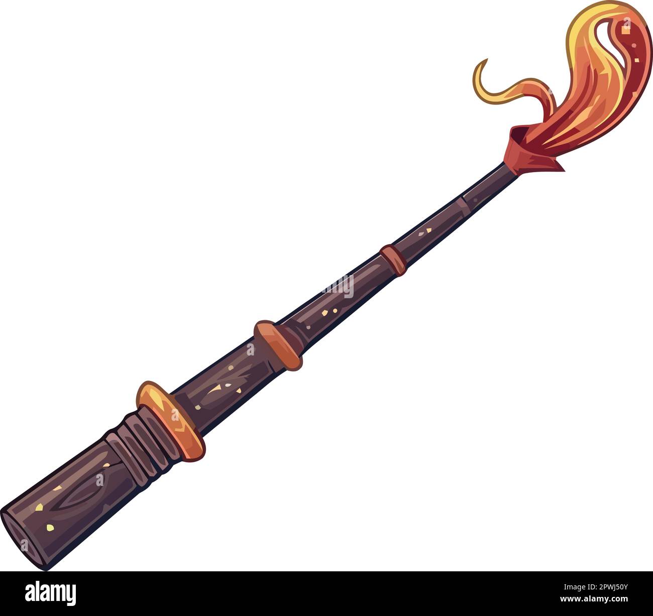 Flame wand Stock Vector Images - Alamy