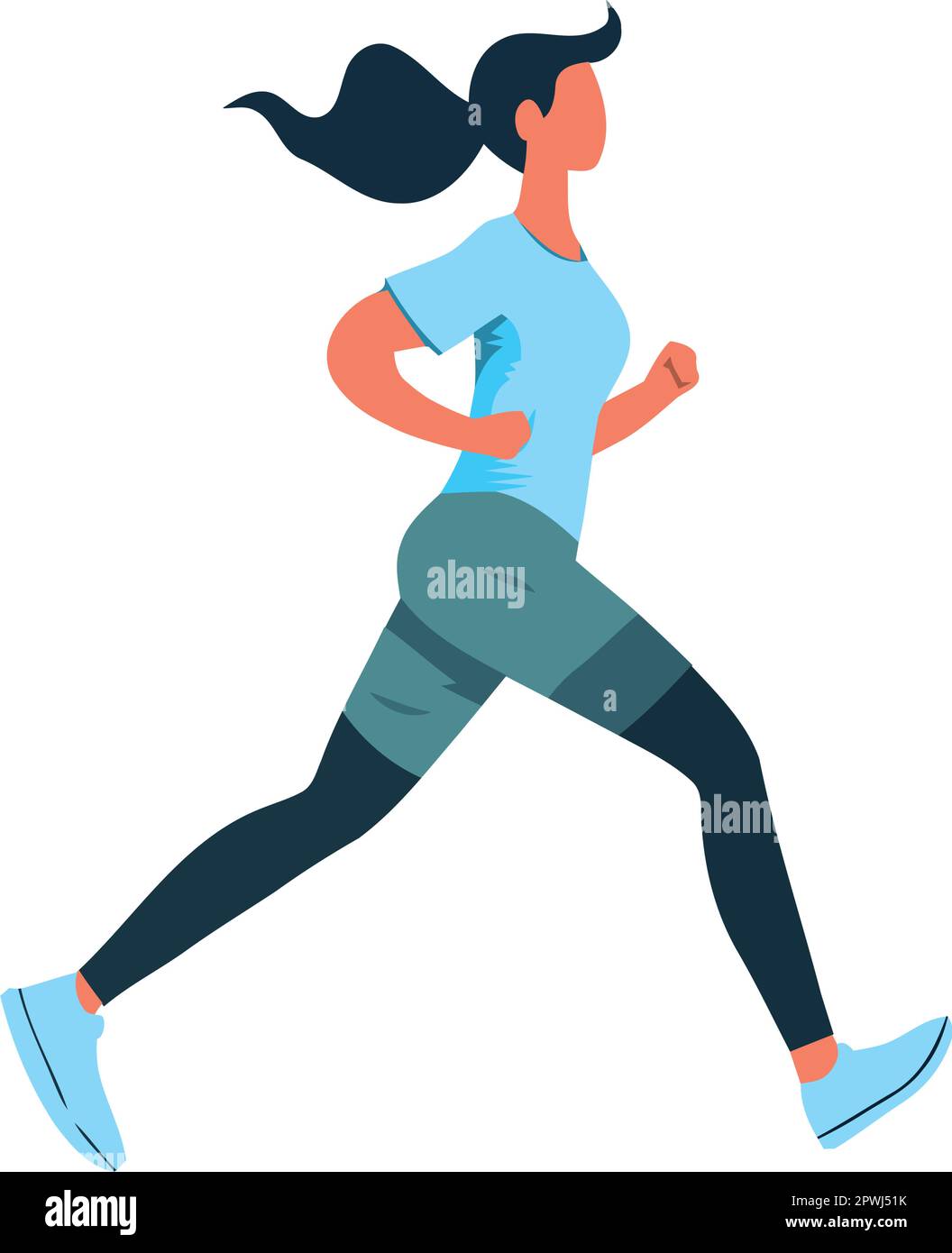 fitness woman practicing exercise Stock Vector Image & Art - Alamy