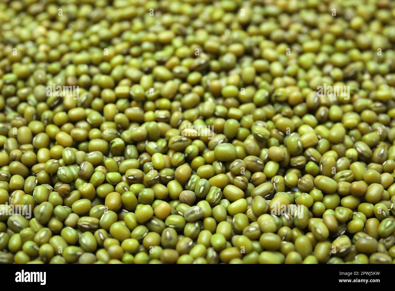 Closeup view of green mung beans as background Stock Photo - Alamy