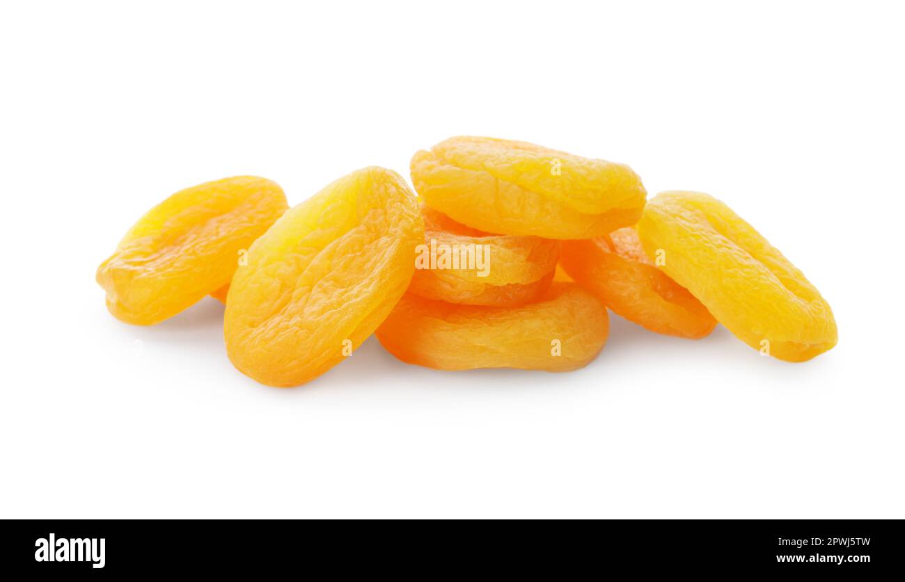 Dehydrated dried ripe apricots Cut Out Stock Images & Pictures - Alamy