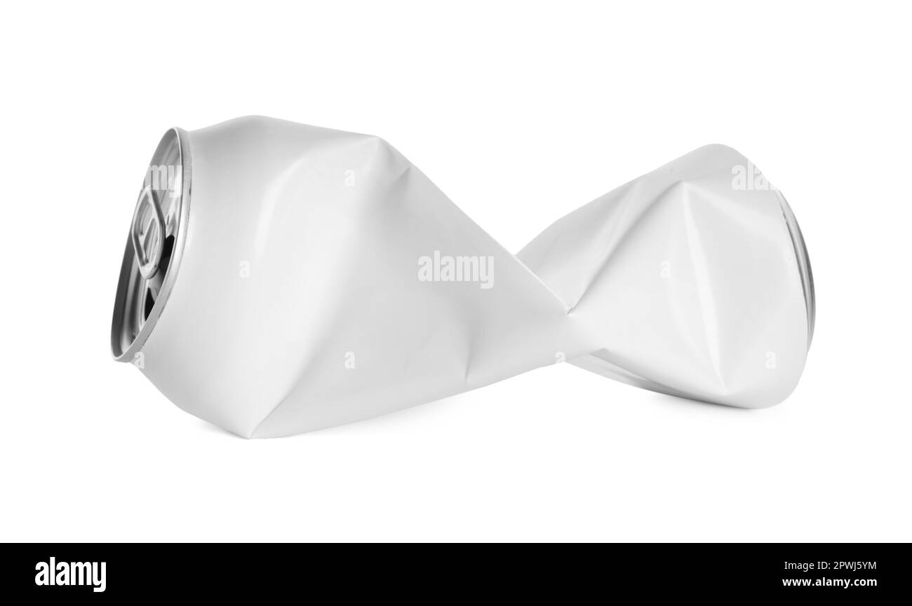 Soda can crushed Black and White Stock Photos & Images - Alamy