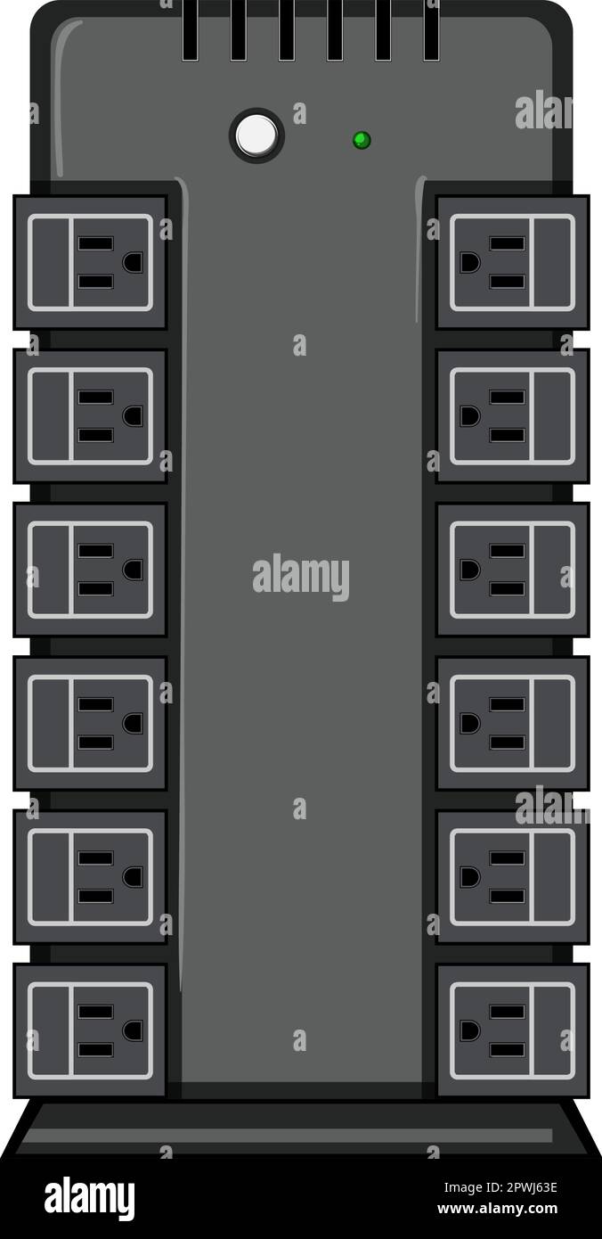 electric battery backup cartoon. industry charge, technology car ...