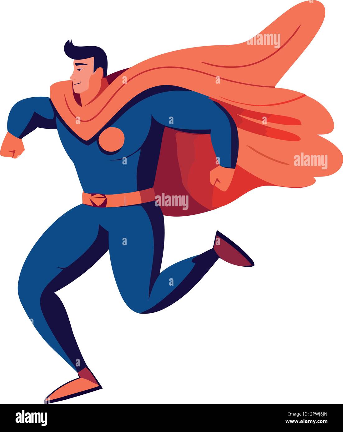 Superhero Flying Cartoon