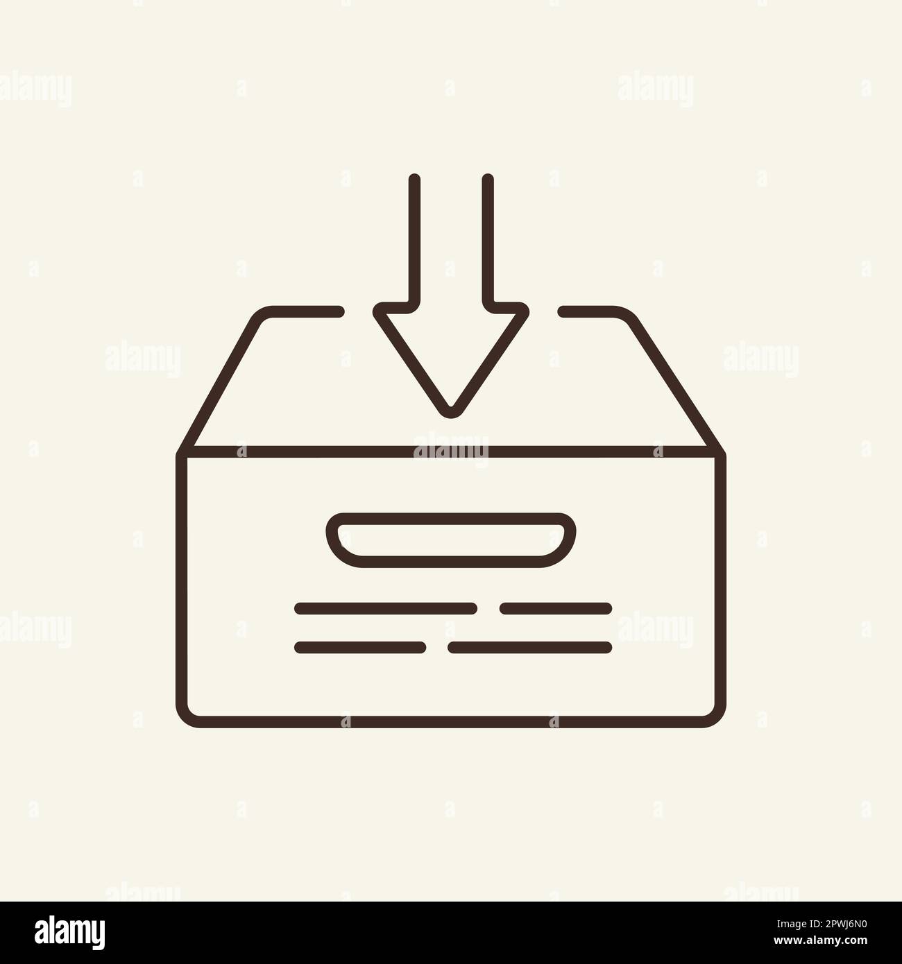 Project documentation line icon Stock Vector Images - Alamy