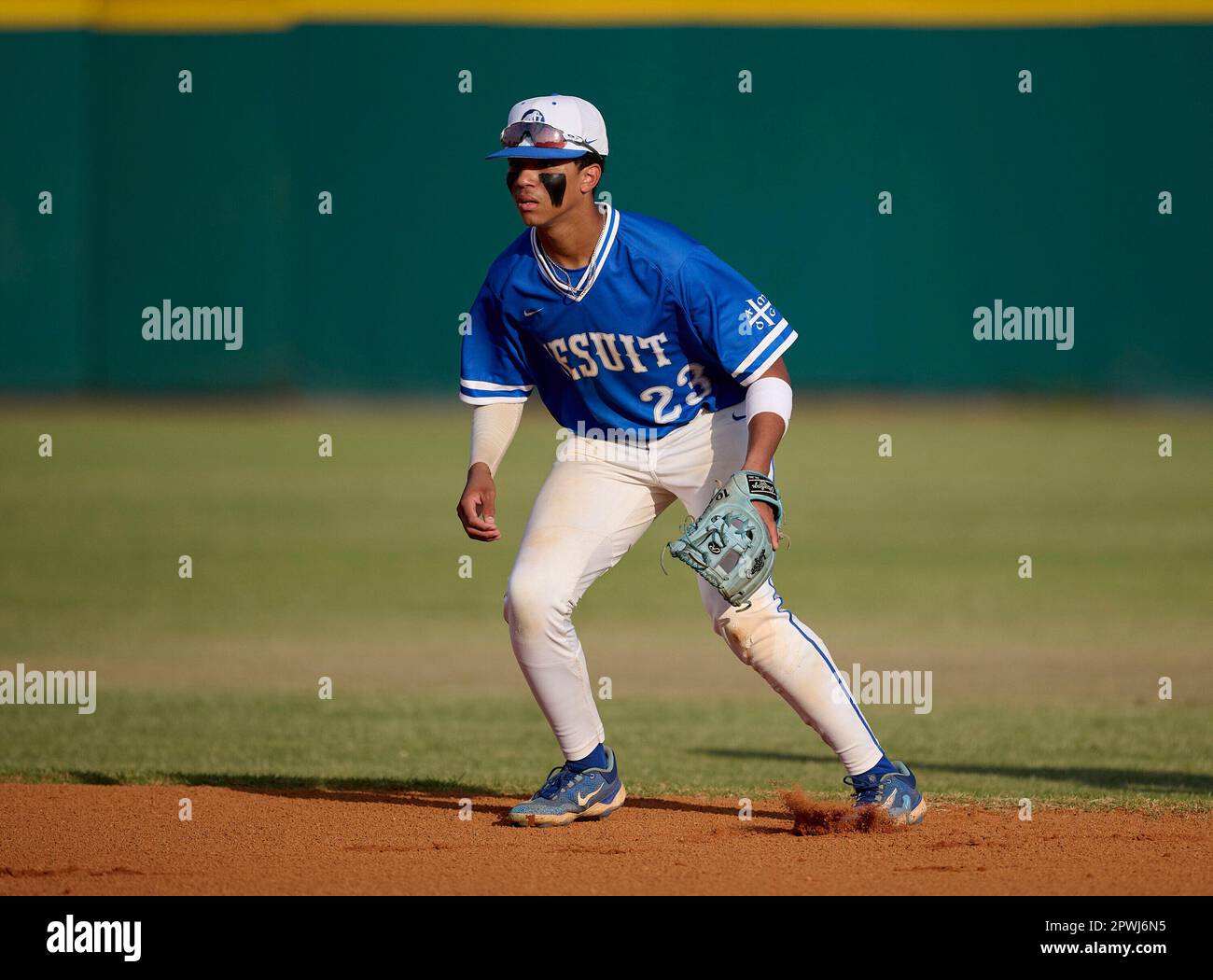 Tampa Jesuit Tigers Noah Sheffield (23) during practice before a High ...