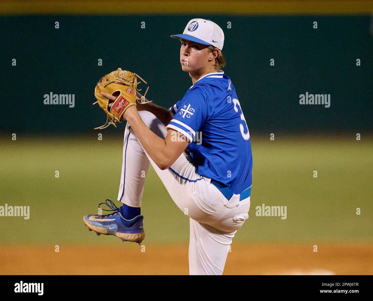 Tampa Jesuit Tigers pitcher Wilson Andersen (3) during a High School ...