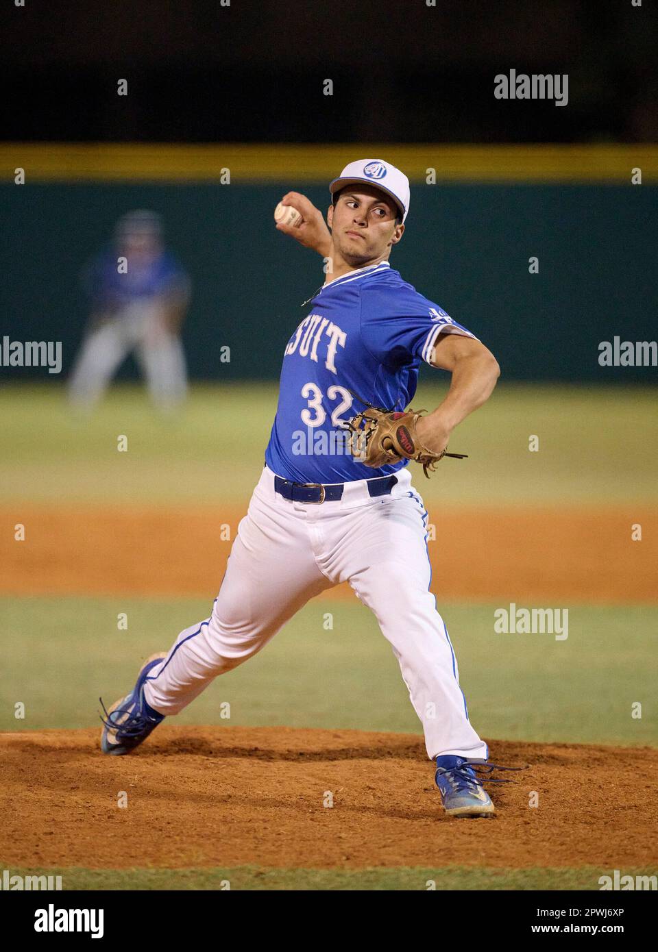 Tampa Jesuit Tigers pitcher Derek Westfall (34) during a High School ...