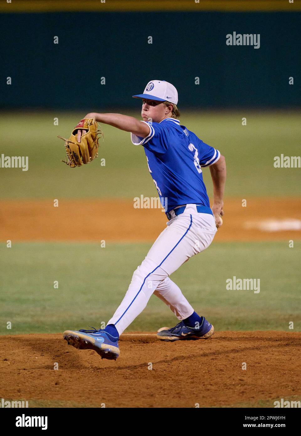Tampa Jesuit Tigers pitcher Wilson Andersen (3) during a High School ...