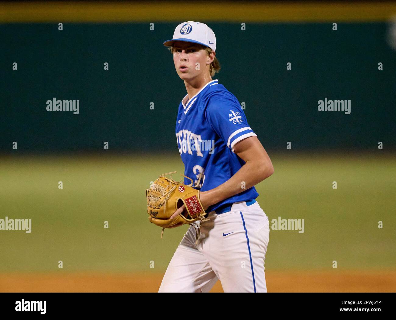 Tampa Jesuit Tigers pitcher Wilson Andersen (3) during a High School ...