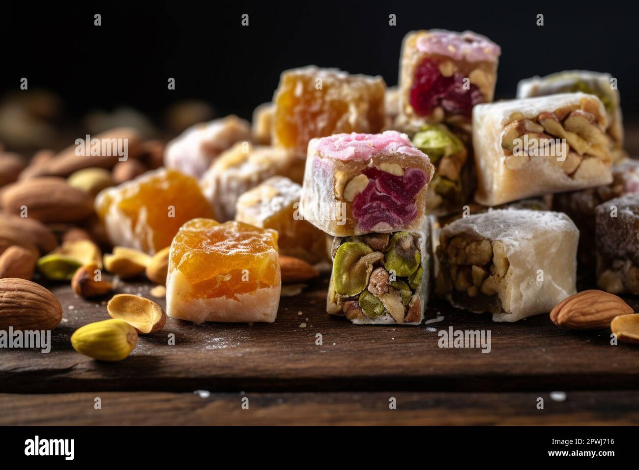 Soft turkish delight confection hi-res stock photography and images - Alamy