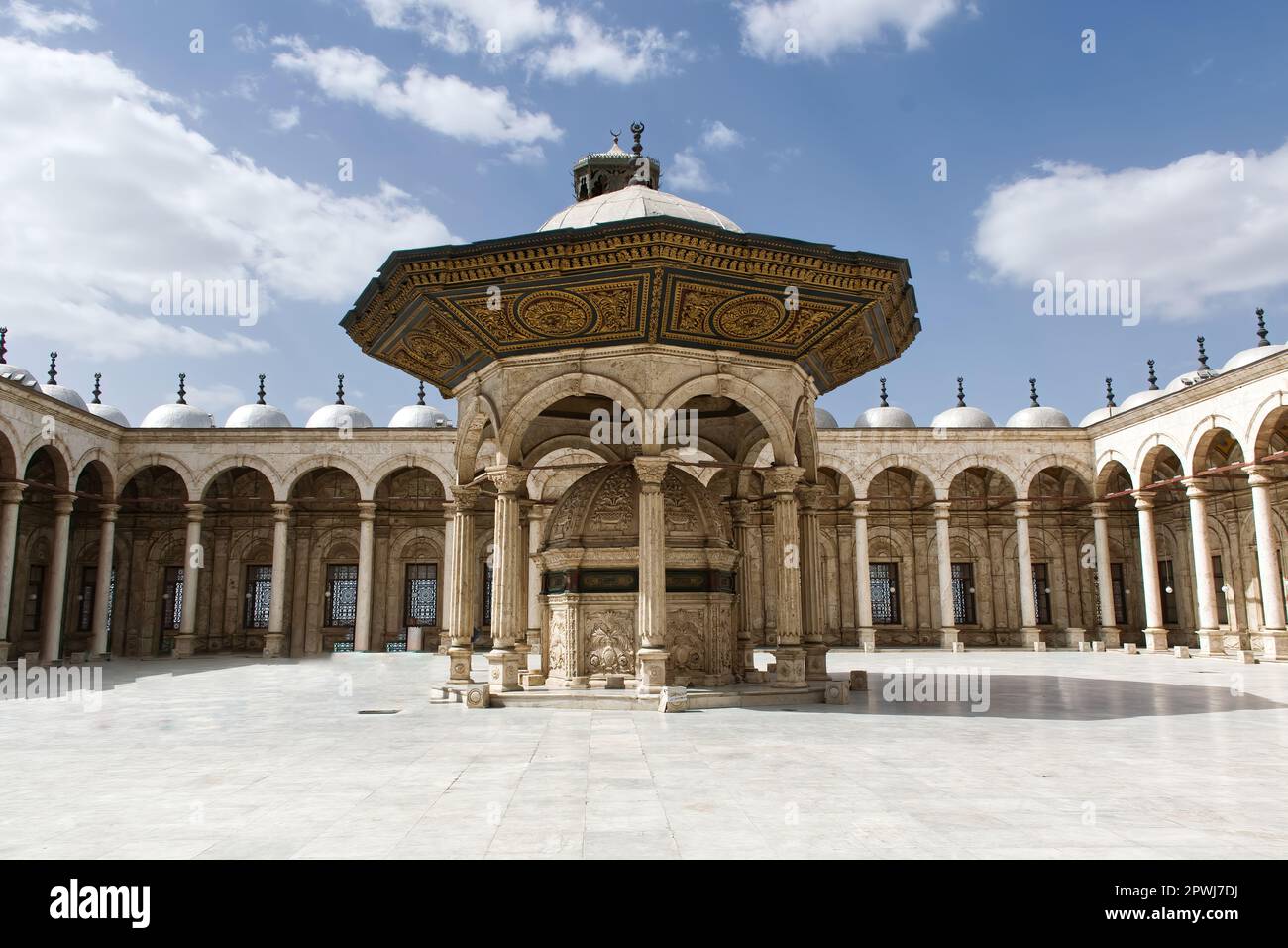 Ablution Fountain of the Alabaster Mosque at Citadel. Cairo, Egypt ...