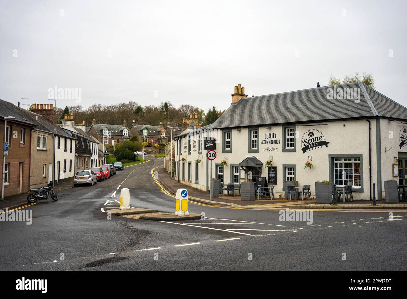 Village of Scone outside Perth Scotland home to the Stone of Scone ...