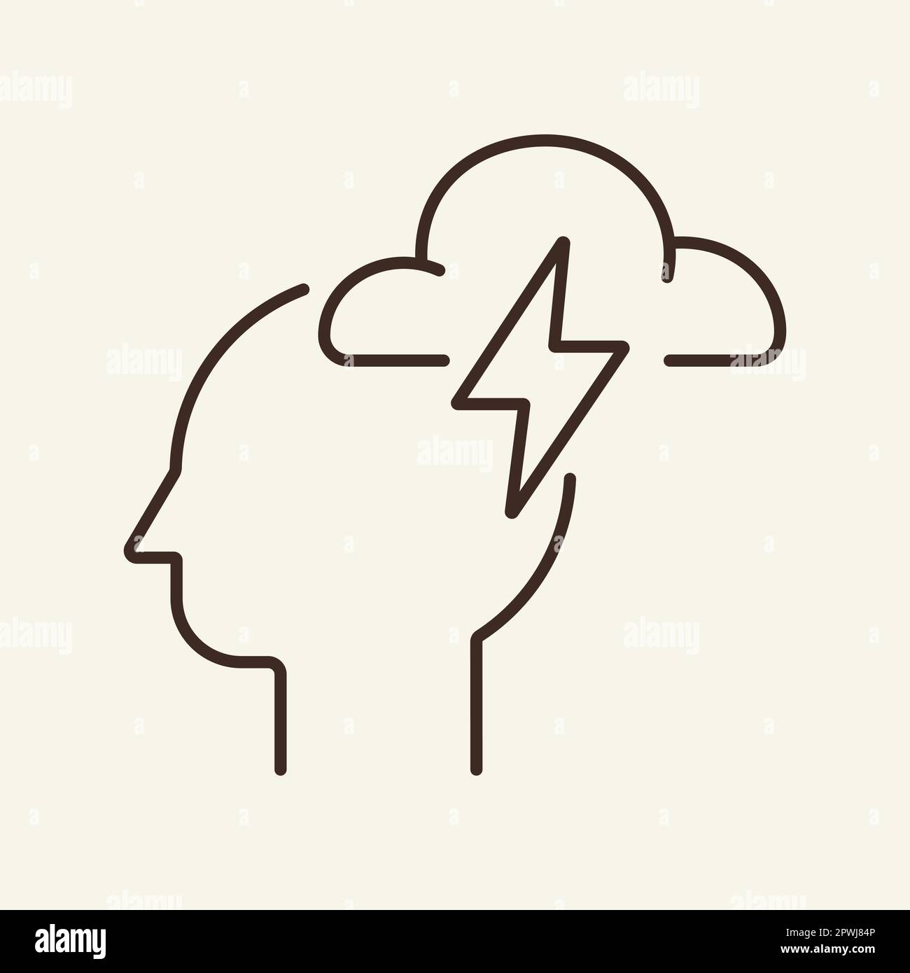 Brainstorming line icon Stock Vector Image & Art - Alamy
